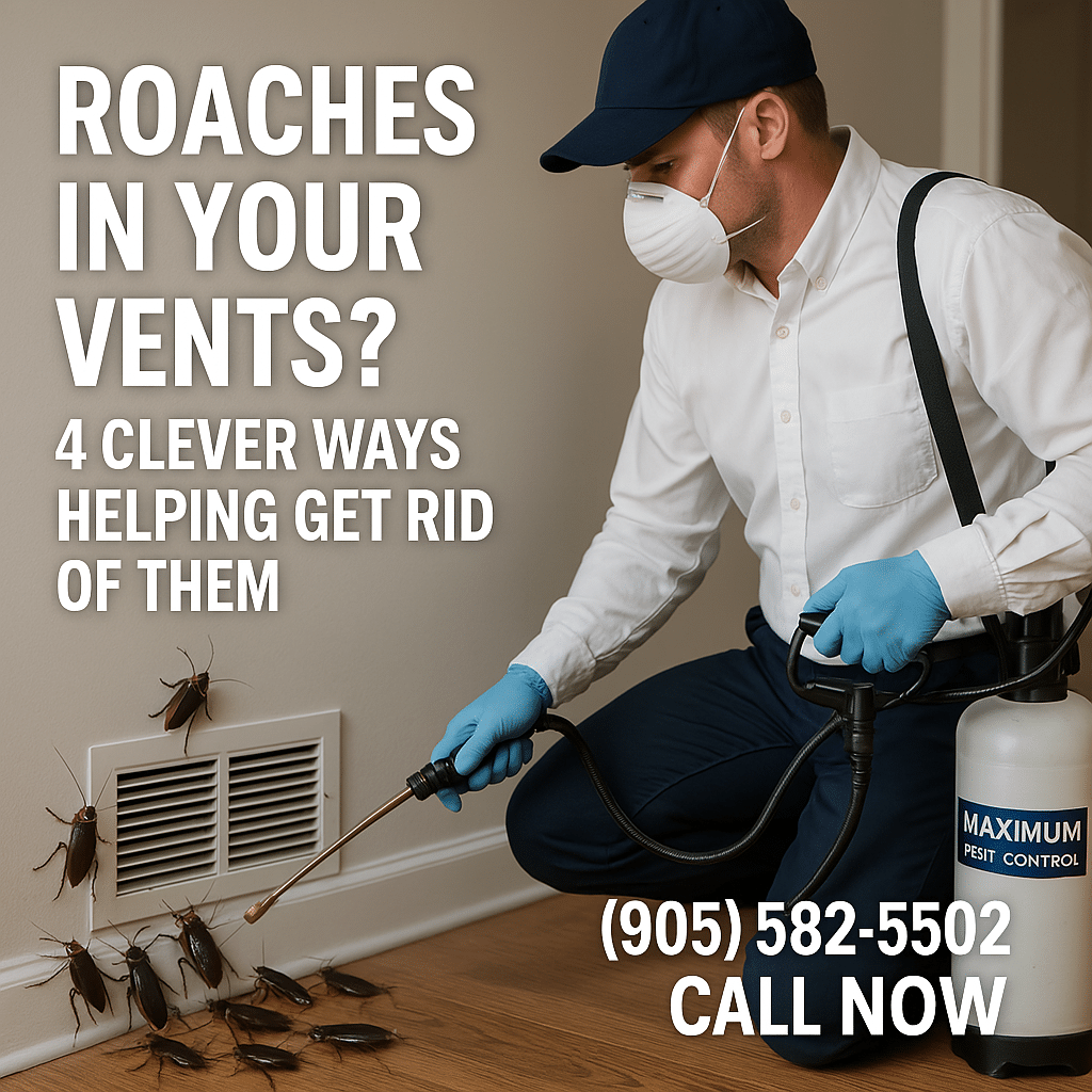 Roaches in Your Vents? 4 Effective Control Solutions