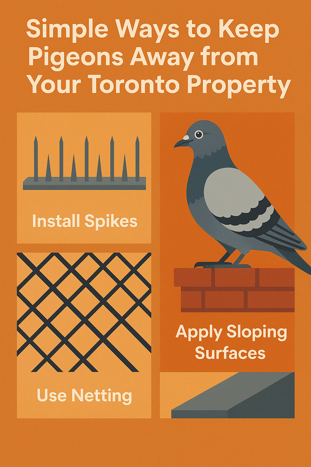 Simple Way To Keep Pigeons Away From Your Toronto Property