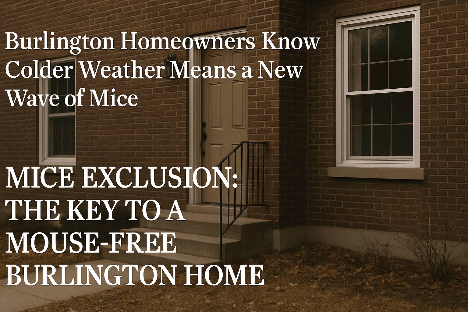 Mice Exclusion in Burlington: Safe, Guaranteed Solutions